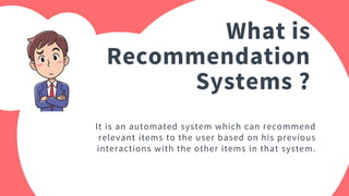Recommendation Systems | PPTX