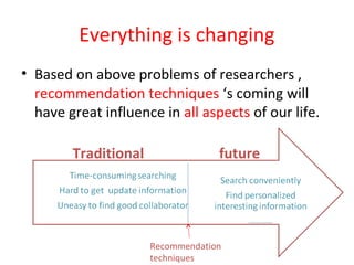 Recommendation techniques | PPT