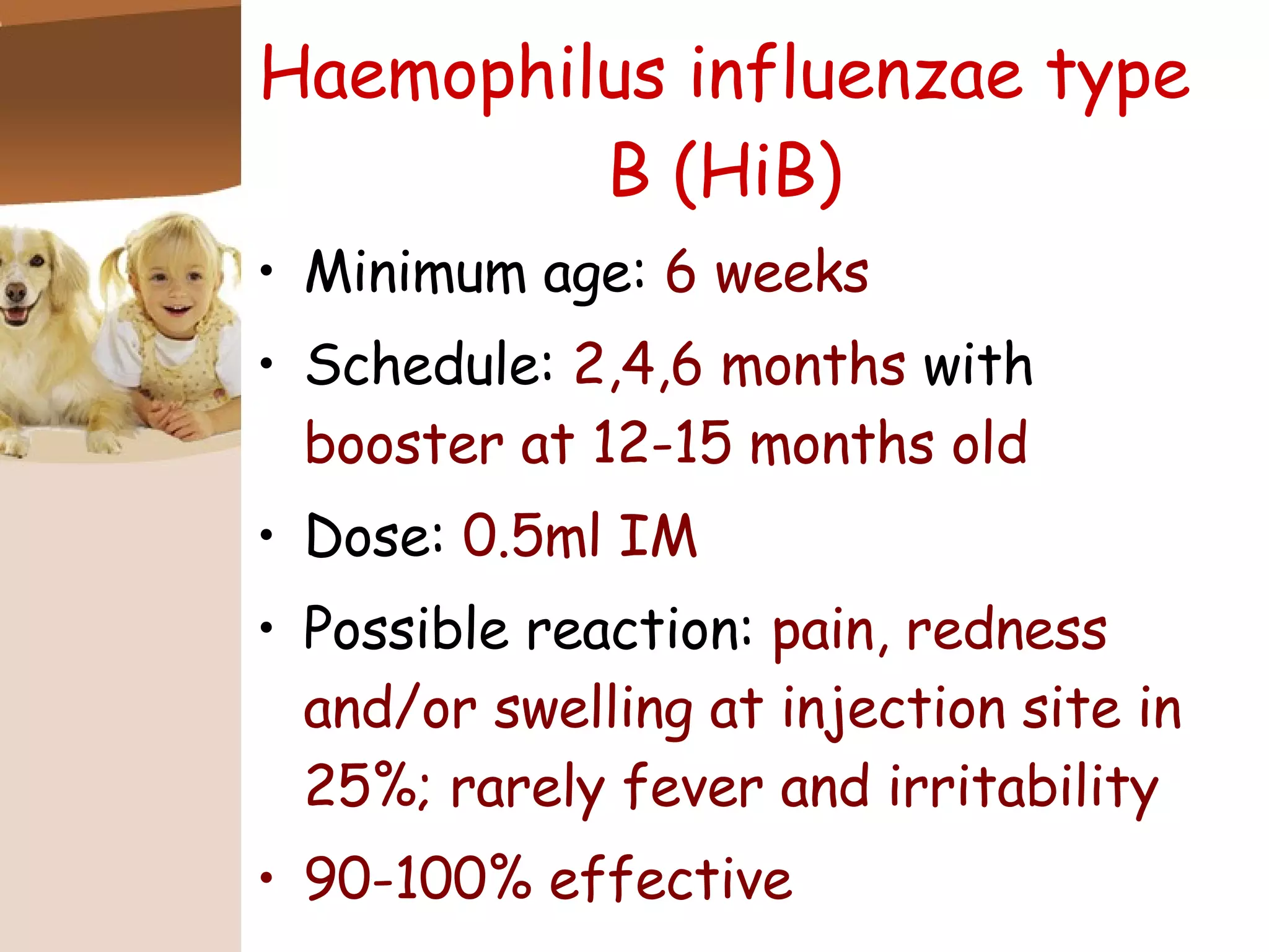 Recommended Immunization Schedules For Children And Adolescents, | PPT