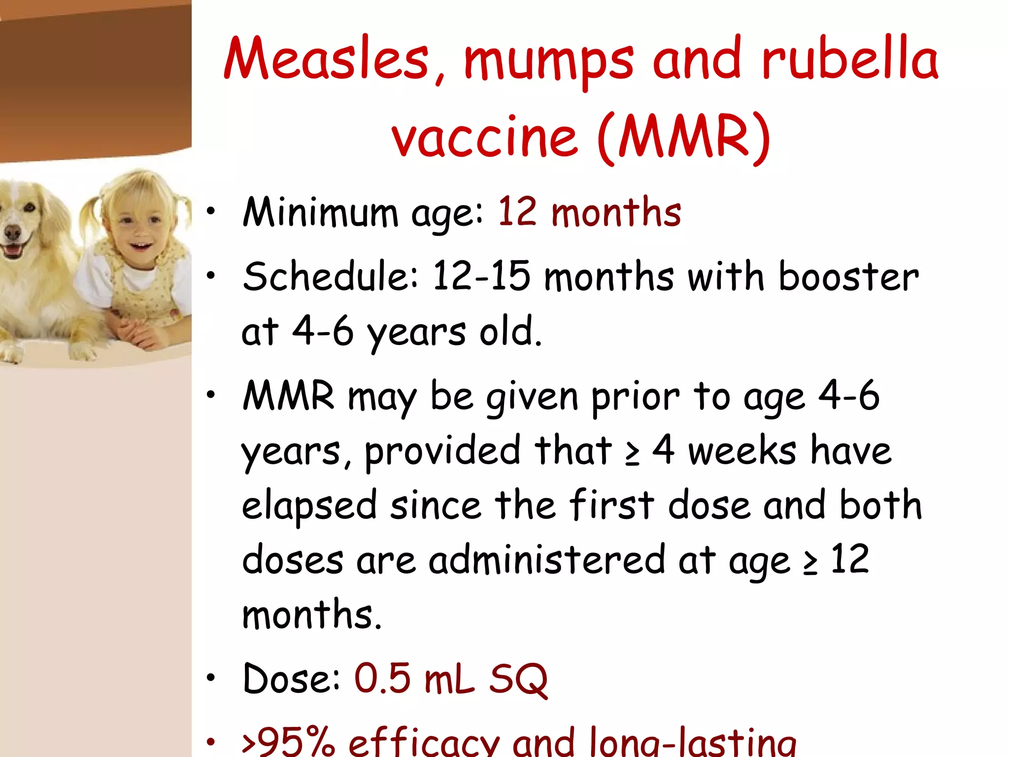 Recommended Immunization Schedules For Children And Adolescents, | PPT