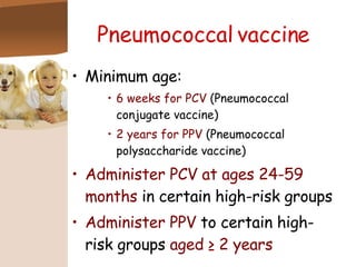 Recommended Immunization Schedules For Children And Adolescents, | PPT