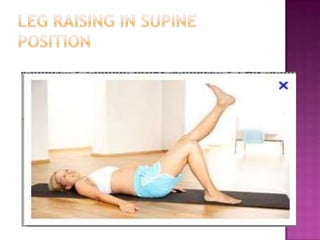 Recommended antenatal &post natal exercises | PPTX