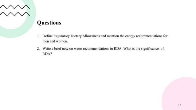 RDA in India | PPTX | Endocrine and Metabolic Diseases | Diseases and ...