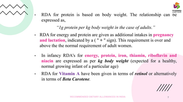 RDA in India | PPTX | Endocrine and Metabolic Diseases | Diseases and ...