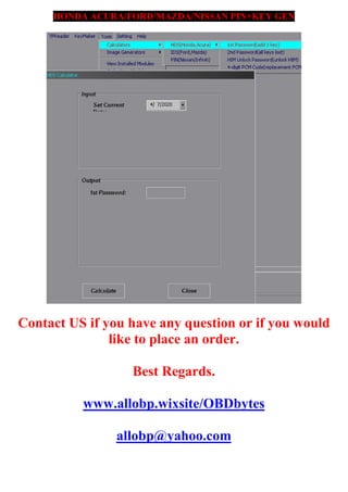 Recommended immo+ key data gen software | PDF