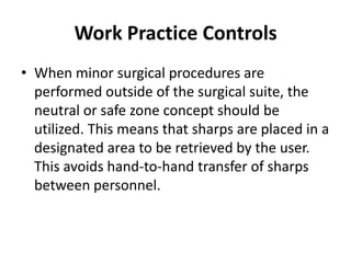 Recommended safer work practices for nursing | PPT