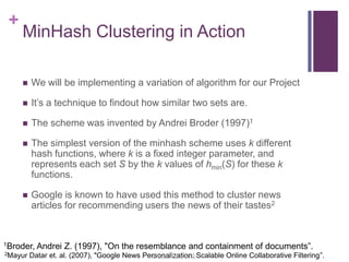 Large-scale Parallel Collaborative Filtering and Clustering using ...