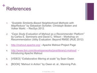 Large-scale Parallel Collaborative Filtering and Clustering using MapReduce for Recommender ...