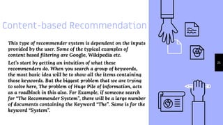 Recommender system | PPTX