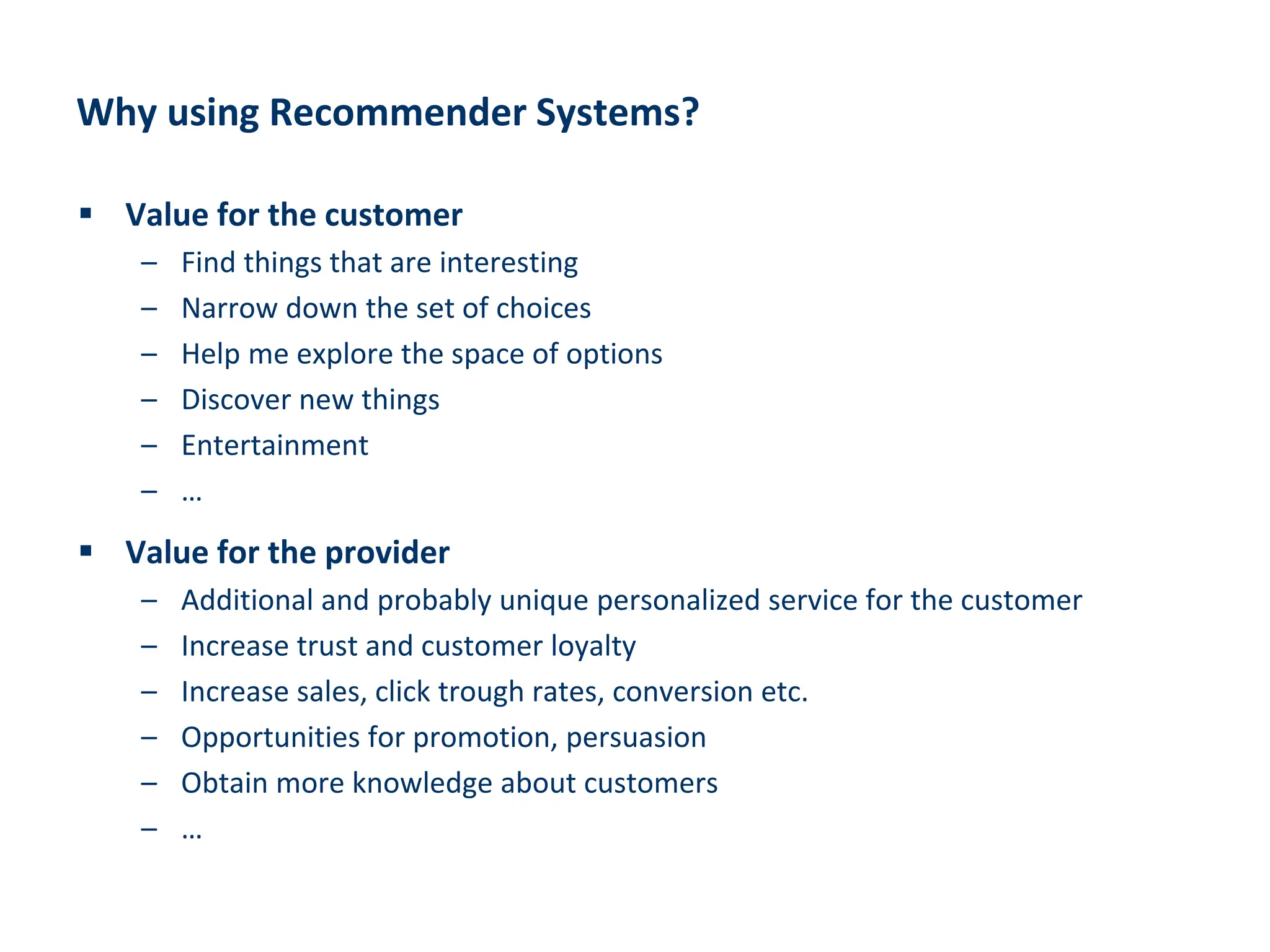 Lecture Notes on Recommender System Introduction | PPTX