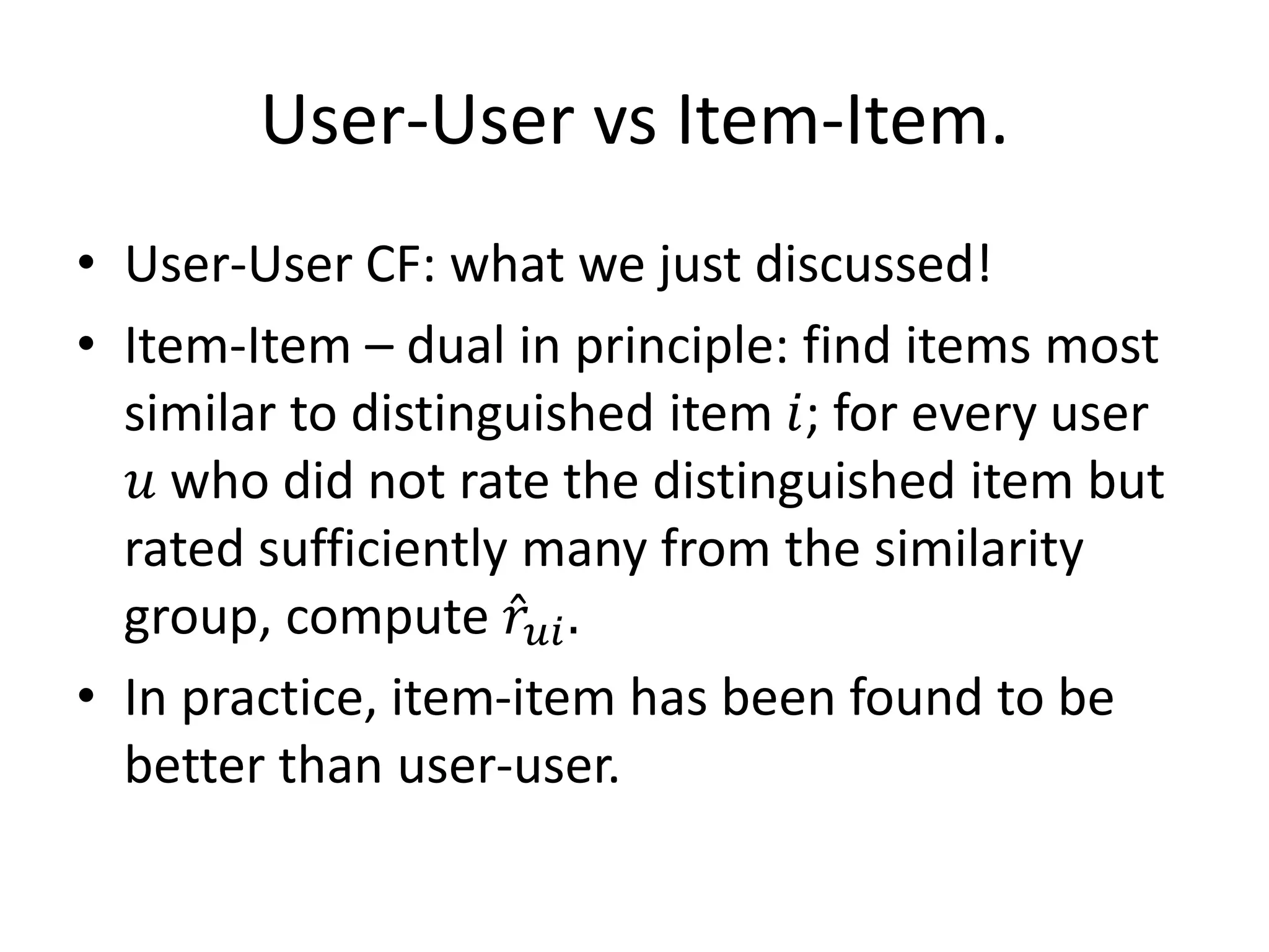 Recommender Systems.pptx | Computing | Technology & Computing