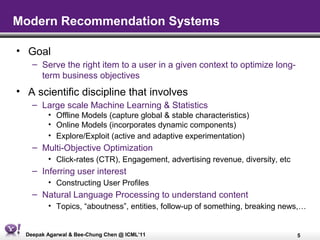 Recommender Systems Tutorial (Part 1) -- Introduction | PPT | Search | Internet