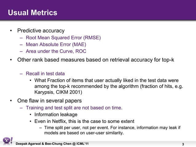 Recommender Systems Tutorial (Part 4) -- Challenges | PPT | Computer Software and Applications ...