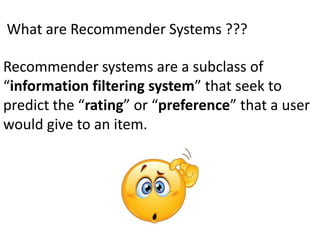 Recommender Systems Explained | PPTX