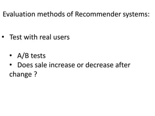Recommender Systems Explained | PPTX