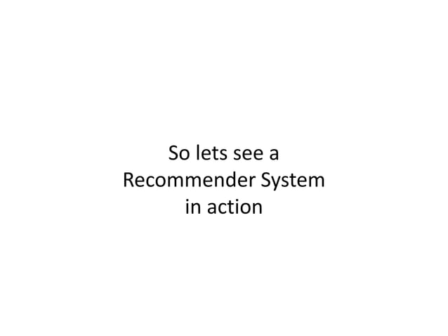 Recommender Systems Explained | PPTX