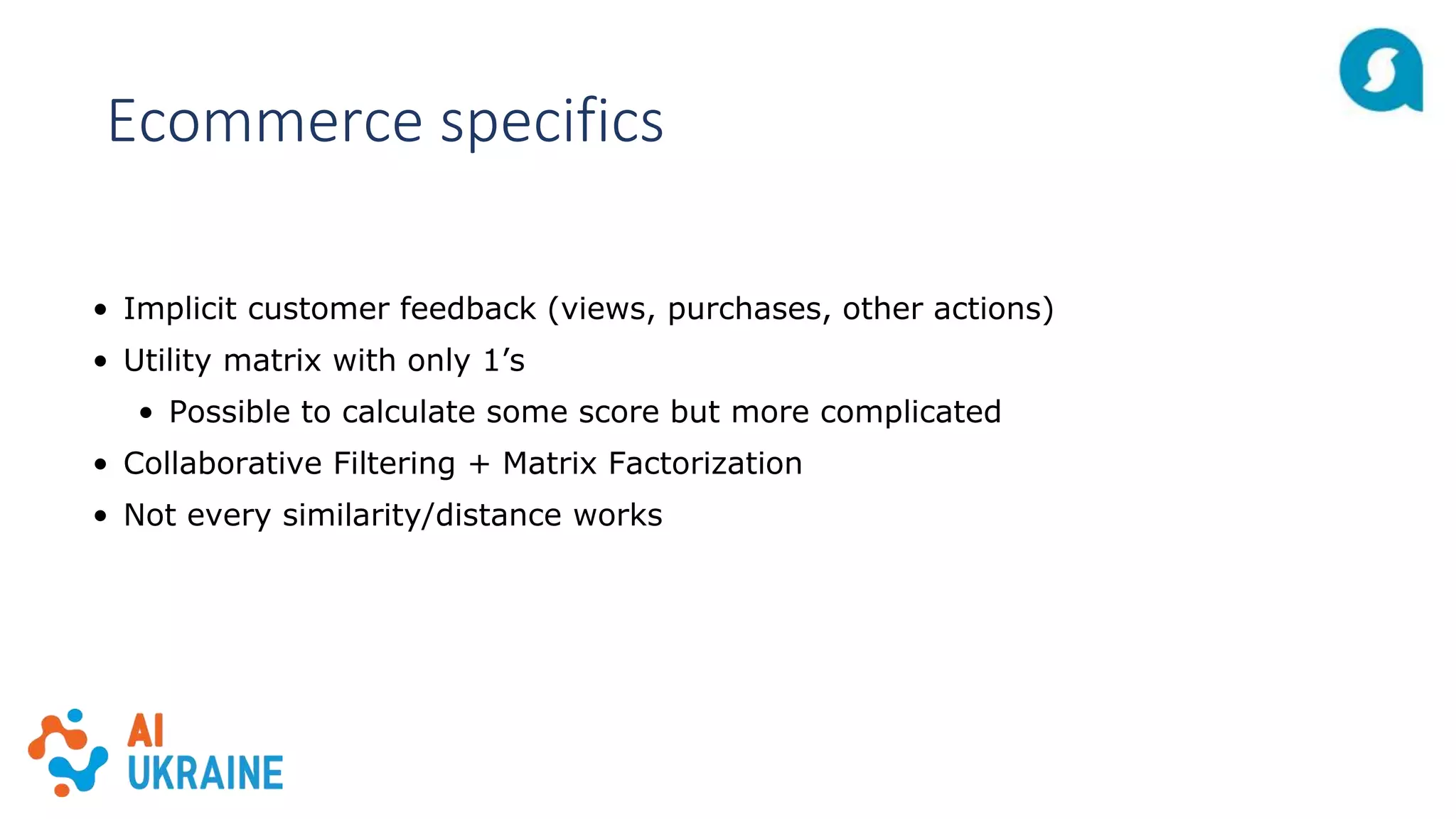 Recommender systems for E-commerce | PPTX