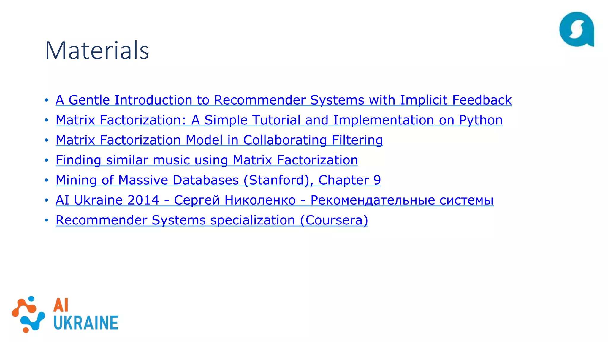Recommender systems for E-commerce | PPTX