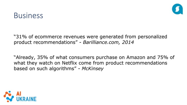 Recommender systems for E-commerce | PPTX