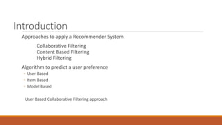 Recommender systems using collaborative filtering | PPTX | Web Development | Internet