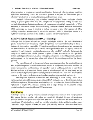 recombinant DNA technology. DNA tecpdf | PDF