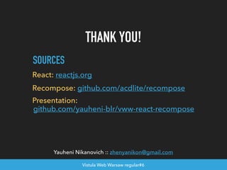 Recompose react | PDF
