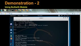 OSINT Tool - Reconnaissance with Recon-ng | PPTX