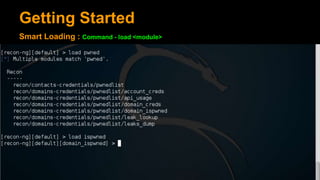 OSINT Tool - Reconnaissance with Recon-ng | PPTX