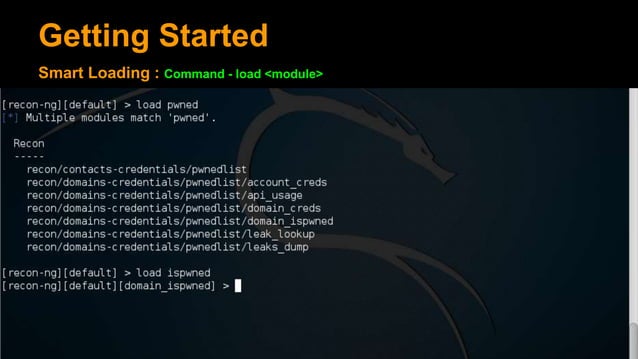 OSINT Tool - Reconnaissance with Recon-ng | PPT