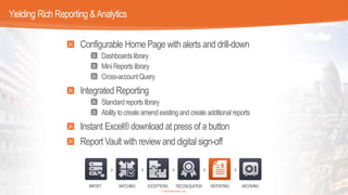 ReconArt Total Reconciliation Lifecycle - Introduction & Overview | PPT