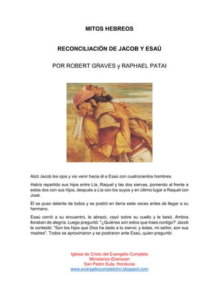 Reconciliación de jacob y esaú | PDF
