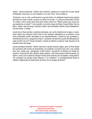 Reconciliación de jacob y esaú | PDF