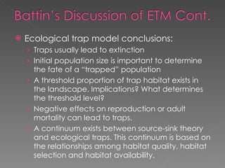 Ecological Traps_Battin | PPT