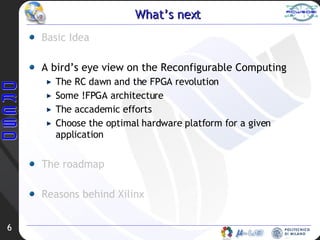 RCW@DEI - Reconf Comp | PPT | Computing | Technology & Computing