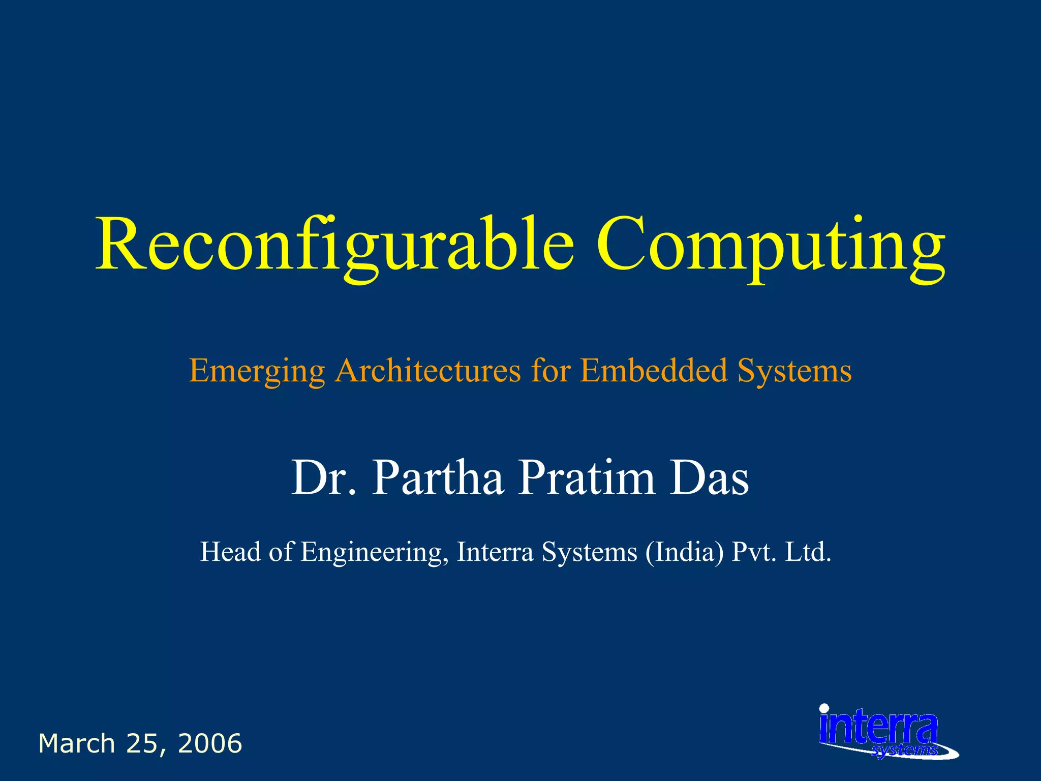 Reconfigurable Computing | PPT