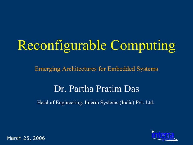 Reconfigurable Computing | PPT