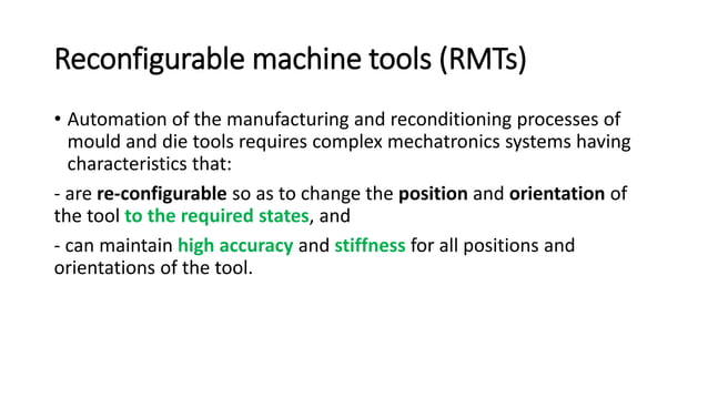 Reconfigurable Parallel Kinematic Machine Tool Ppt