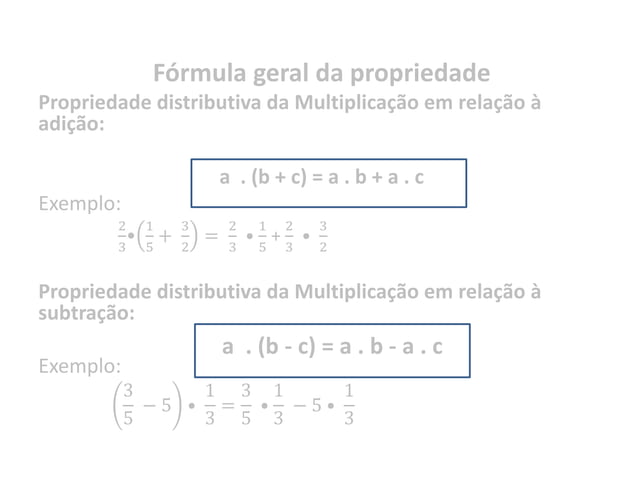 Reconhecer E Aplicar A Propriedade Distributiva Da Multiplicação Ppt