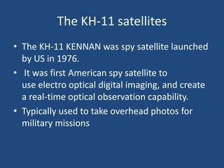 Reconnaissance satellite or Spy Satellite | PPTX