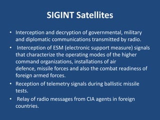Reconnaissance satellite or Spy Satellite | PPTX