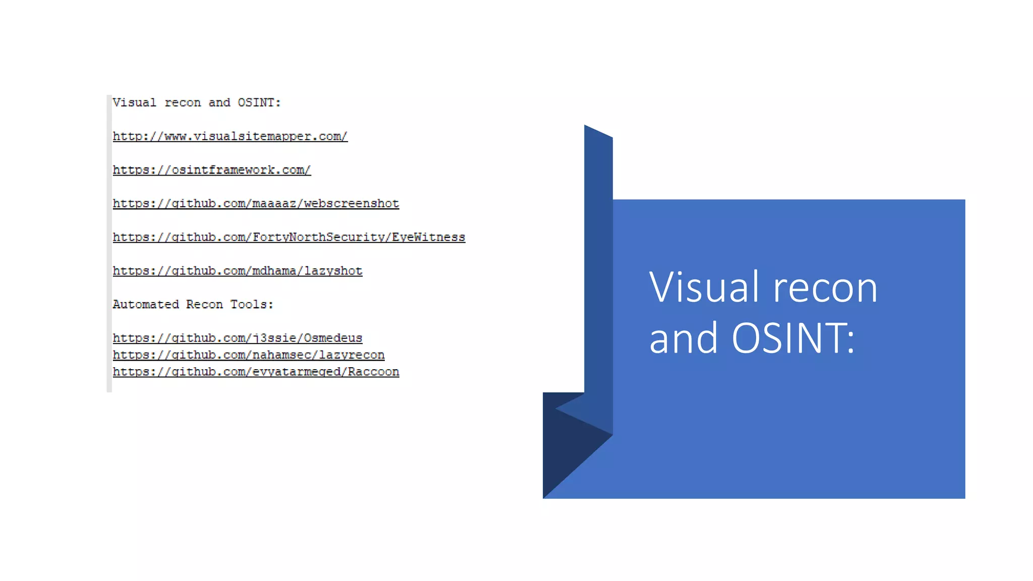 Reconnaissance | PPTX