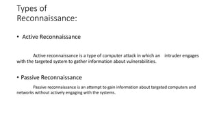 Reconnaissance | PPT