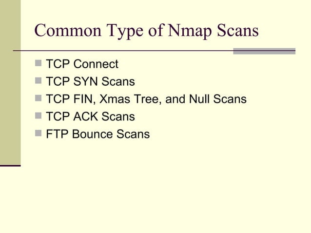 Reconnaissance & Scanning | PPT