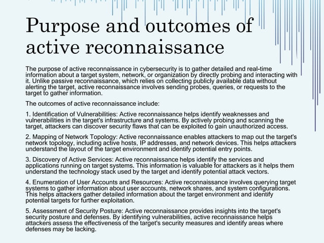 Cyber Security Project Presentation: Unveiling Reconnaissance Tools and ...