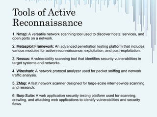 Cyber Security Project Presentation: Unveiling Reconnaissance Tools and ...