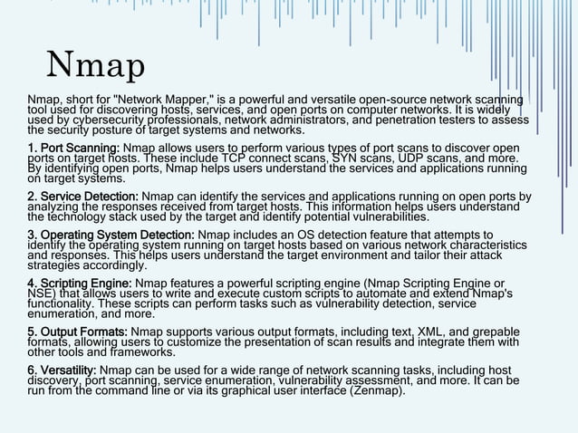Cyber Security Project Presentation: Unveiling Reconnaissance Tools and ...