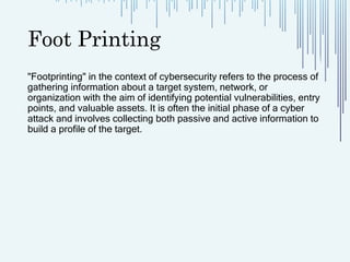 Cyber Security Project Presentation: Unveiling Reconnaissance Tools and ...