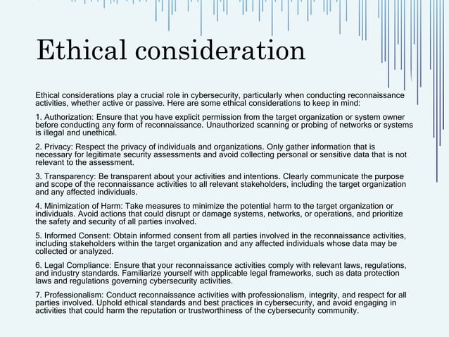 Cyber Security Project Presentation: Unveiling Reconnaissance Tools and ...