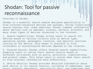 Cyber Security Project Presentation: Unveiling Reconnaissance Tools and ...