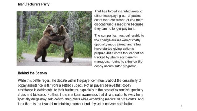 ReCon News Brief - Copay Accumulators | PPT